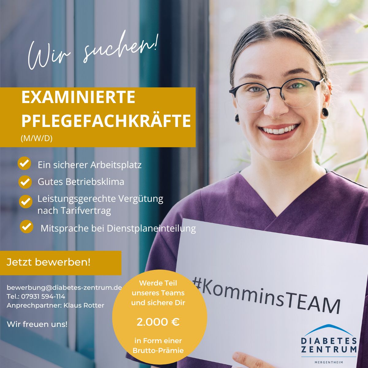 Stellenanzeige Examinierte Pflegefachkraft (m/w/d): Stellenanzeige Examinierte Pflegefachkraft ...